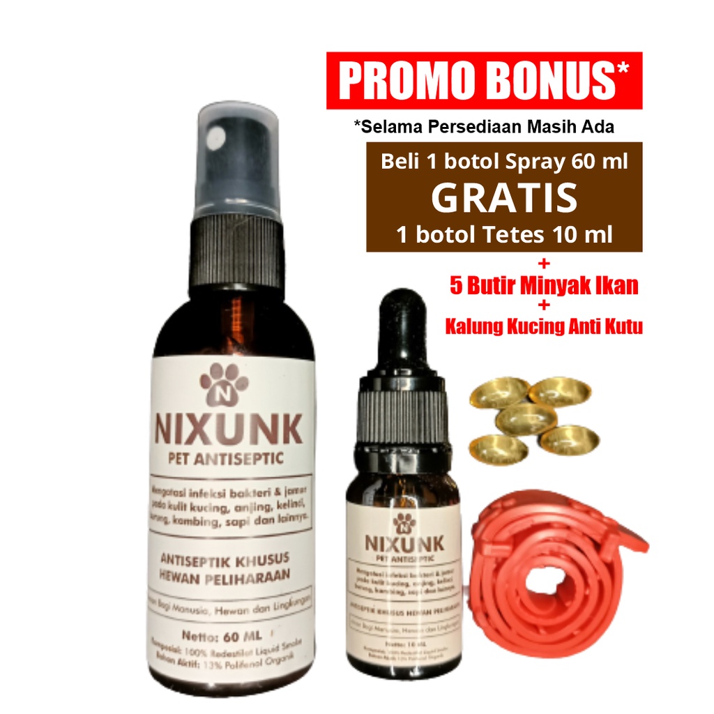 Jual Nixunk 60 ml - Obat Jamur Kucing Anjing Kelinci Untuk Kudis ...