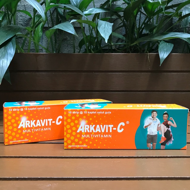 Jual ARKAVIT C Multivitamin 1 box isi 100 kaplet 10 strip Vitamin C & B ...