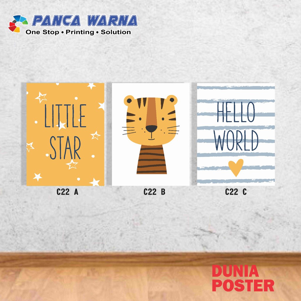Jual Poster Hiasan Dinding Cat Cute Interior Design Custom Printing ...
