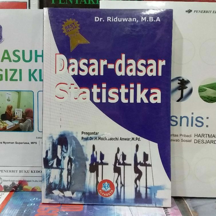 Jual (ORIGINAL) BUKU DASAR-DASAR STATISTIKA RIDUWAN. | Shopee Indonesia