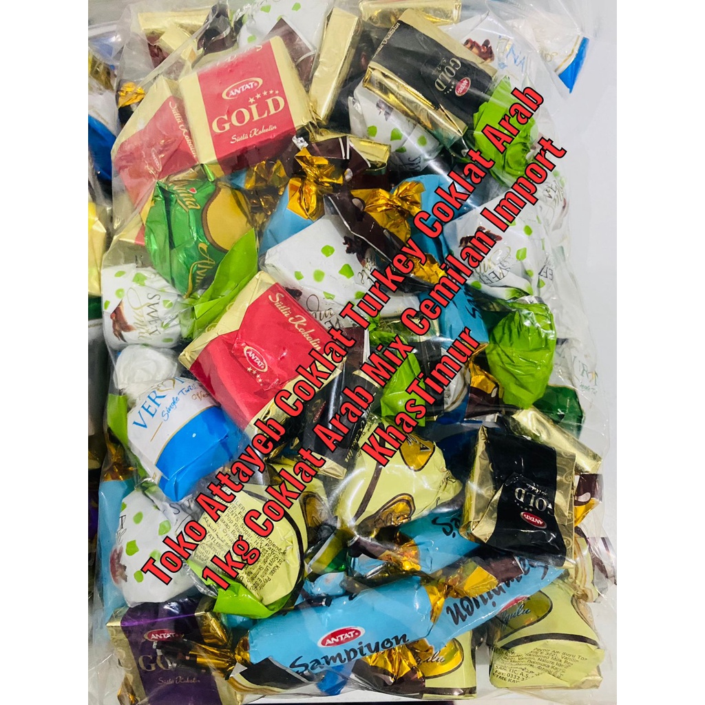 Jual Coklat Turkey Mix Cokelat Arab Premium 1kg Mix Rasa Enak Pasti ...