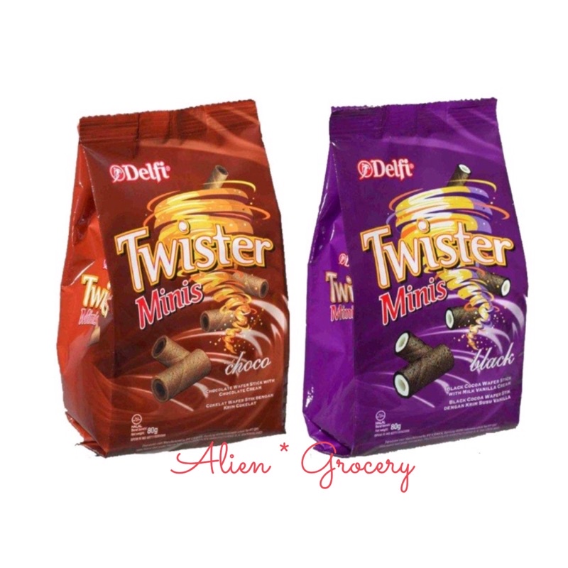 Jual Delfi Twister Mini Minis Bag Choco Coklat Black Vanila 70gr ...
