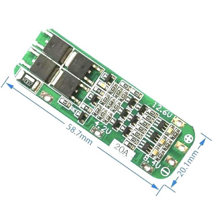 Jual (P9Z7) BMS 3S 20A Li-ion Lithium 18650 Charger PCB Protection ...