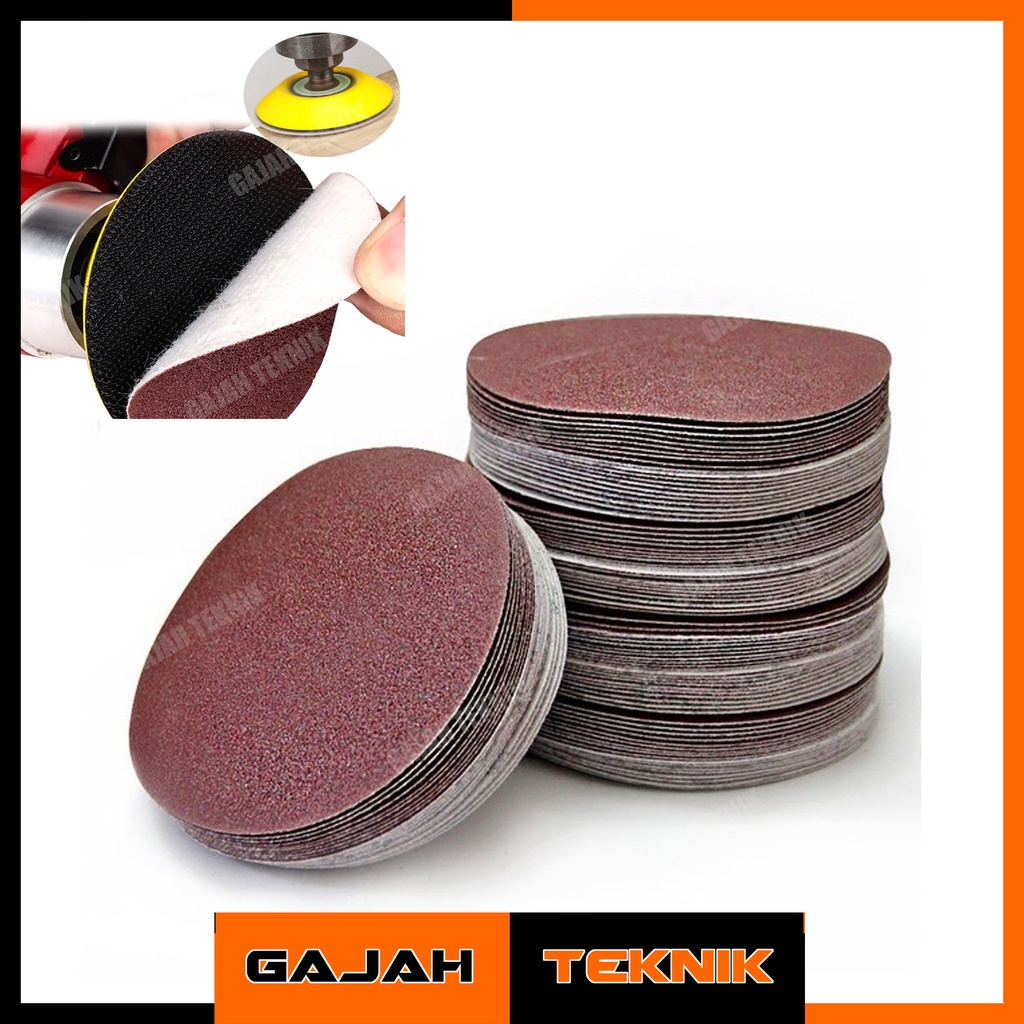 Jual K55 Amplas Bulat Amplas Velcro Grid 60 80 100 120 150 240 | Shopee ...