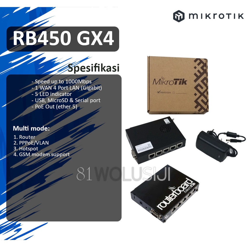 Jual Mikrotik Router Board RB450 GX4 - Router indoor | Shopee Indonesia