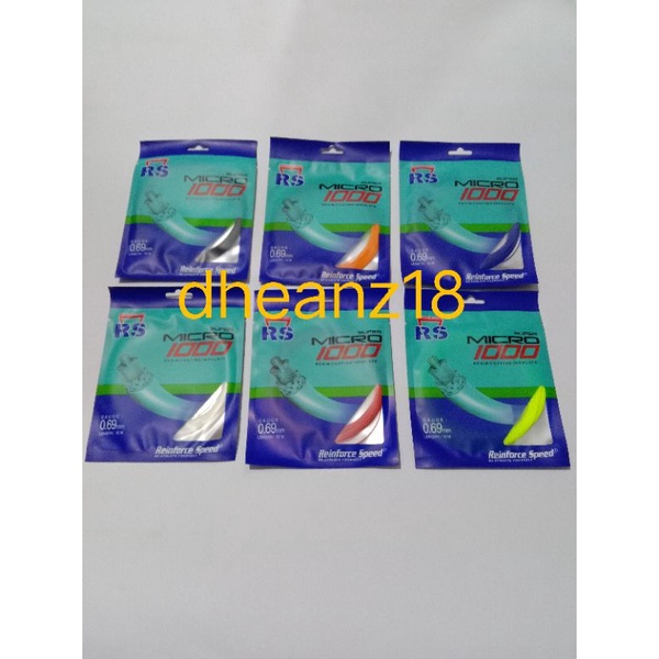 Jual Senar Raket Badminton RS super Micro 1000 original | Shopee Indonesia