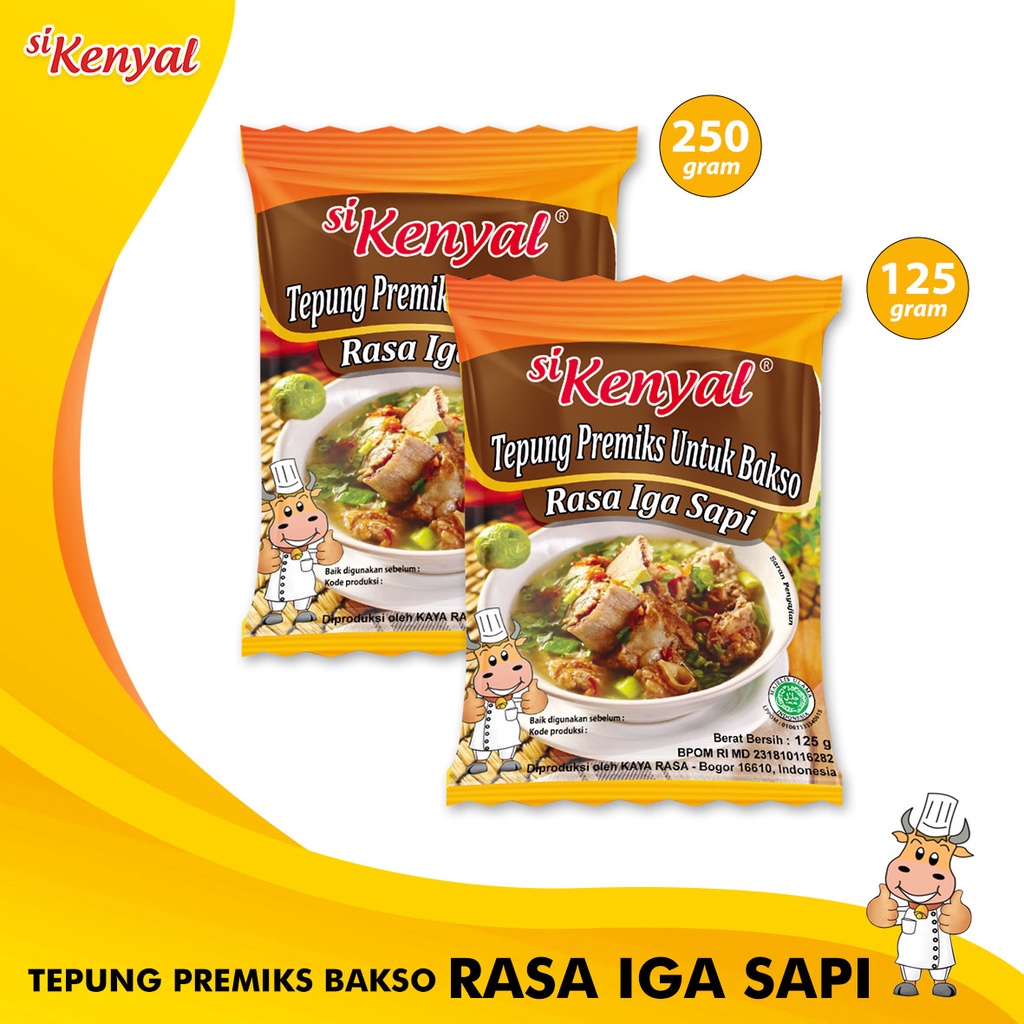 Jual Tepung Premiks Untuk Bakso Rasa Iga Sapi 250gr Sikenyal | Shopee ...