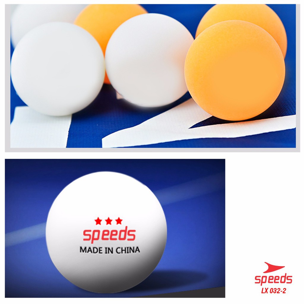Jual SPEEDS Bola PingPong Bola tenis meja Tenis Meja Ball 3 Stars Speeds Isi 6 pcs lx032-2 ...
