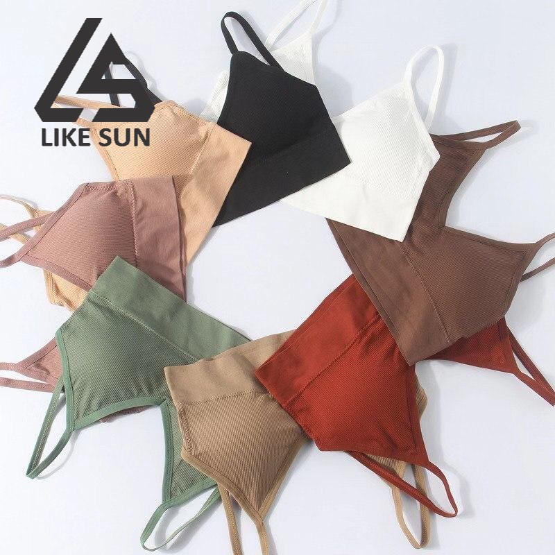 Jual likesun - Bra Wanita Model One-Piece Bra Bralette Push Up dengan ...