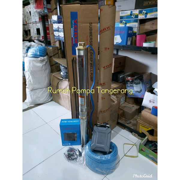 Jual Pompa submersible york 0.5hp kabel biru casing pipa sumur bor 3 ...