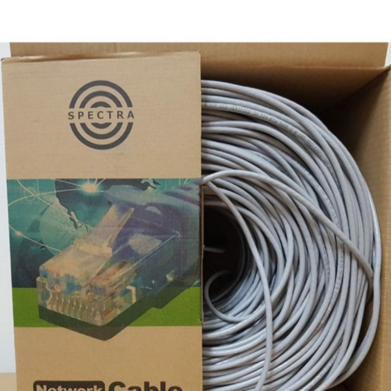 Jual Kabel jaringan UTP LAN spectra cat 6 hitam 305meter outdoor ...