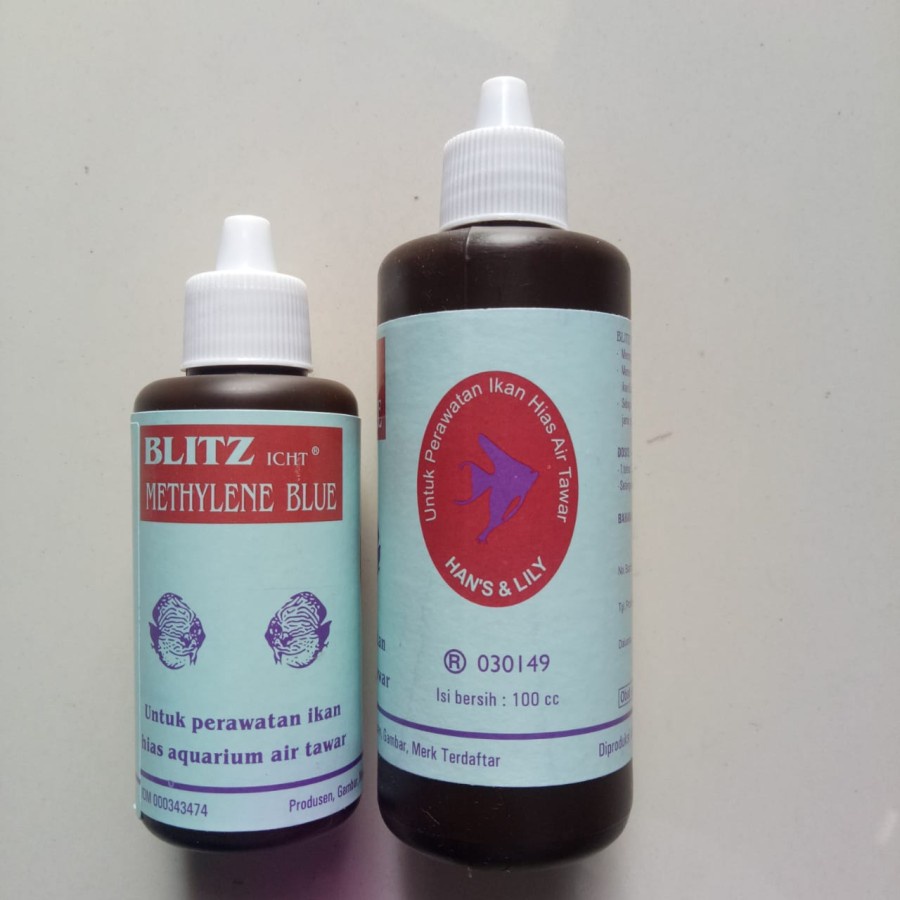 Jual Blitz Icht METHYLENE BLUE Obat BIRU ikan hias | Shopee Indonesia