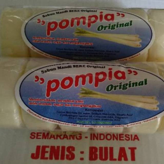 Jual 1 DUS SABUN SEREH POMPIA ORIGINAL BULAT ISI 144 PC | Shopee Indonesia