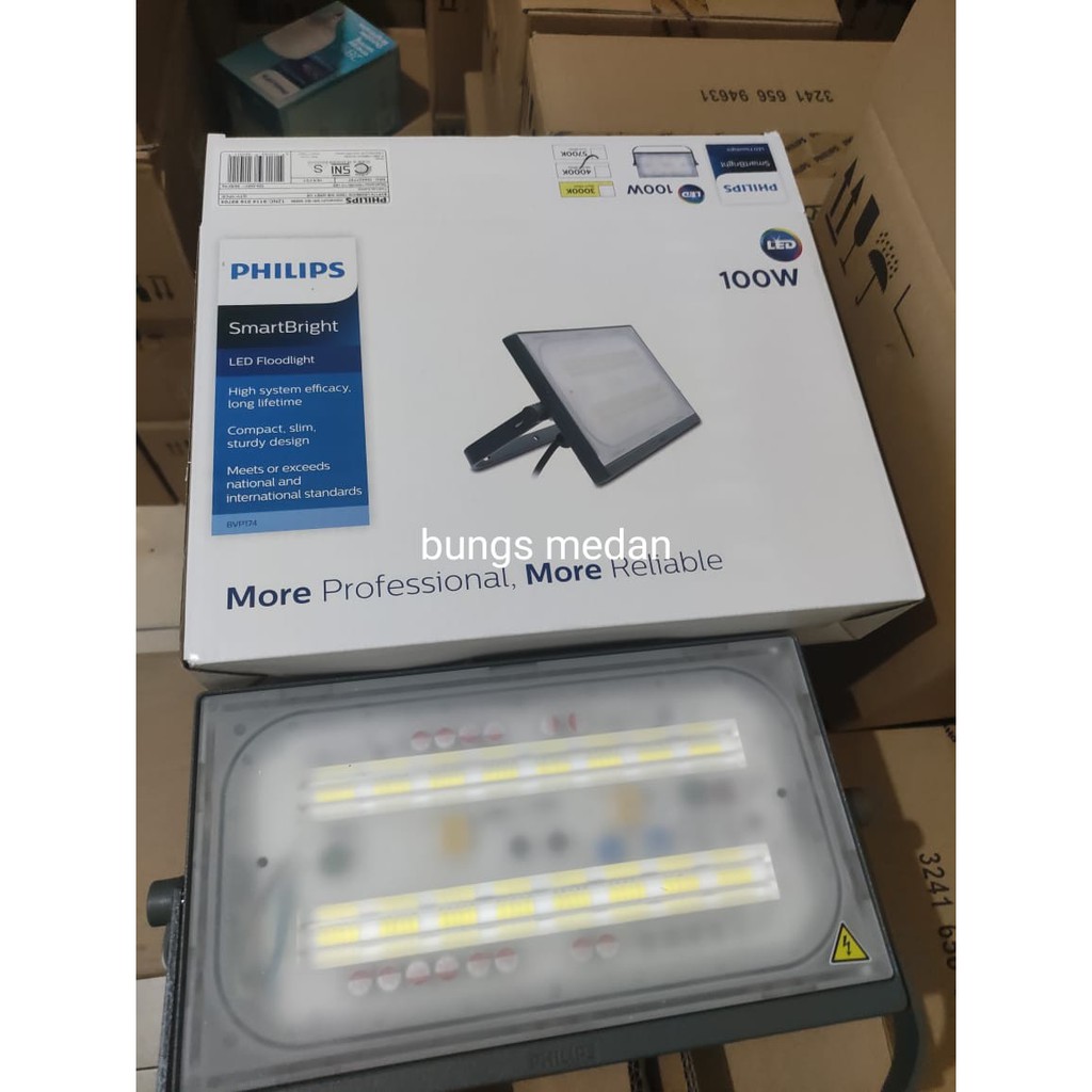 Jual LAMPU LED PHILIPS Sorot BVP174 100W 100Watt 100 Watt IP65 PUTIH 5700K | Shopee Indonesia