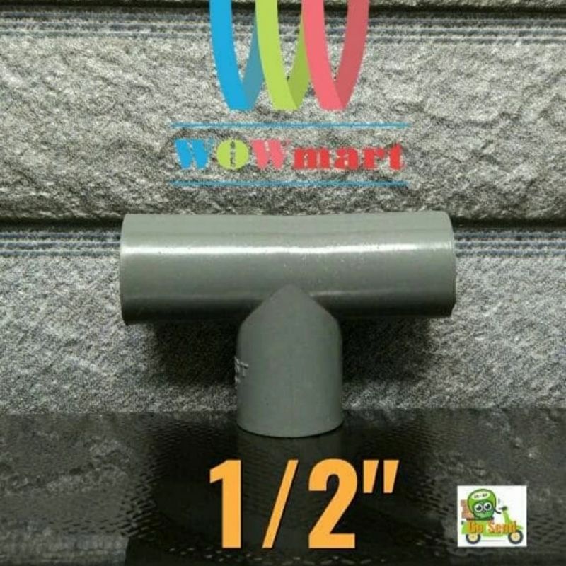 Jual Tee T 1/2 " Inch Inci PVC Polos Sambungan Pipa PVC Cabang | Shopee Indonesia