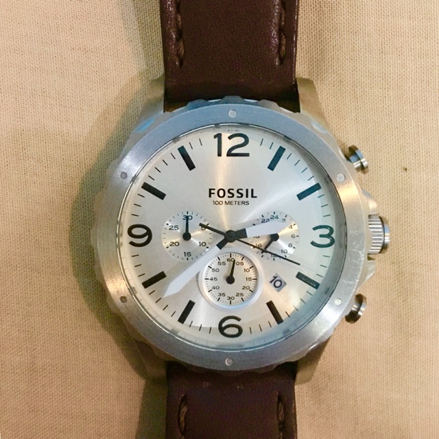 Jual Fossil JR 1473 Men’s Nate Chronograph | Shopee Indonesia