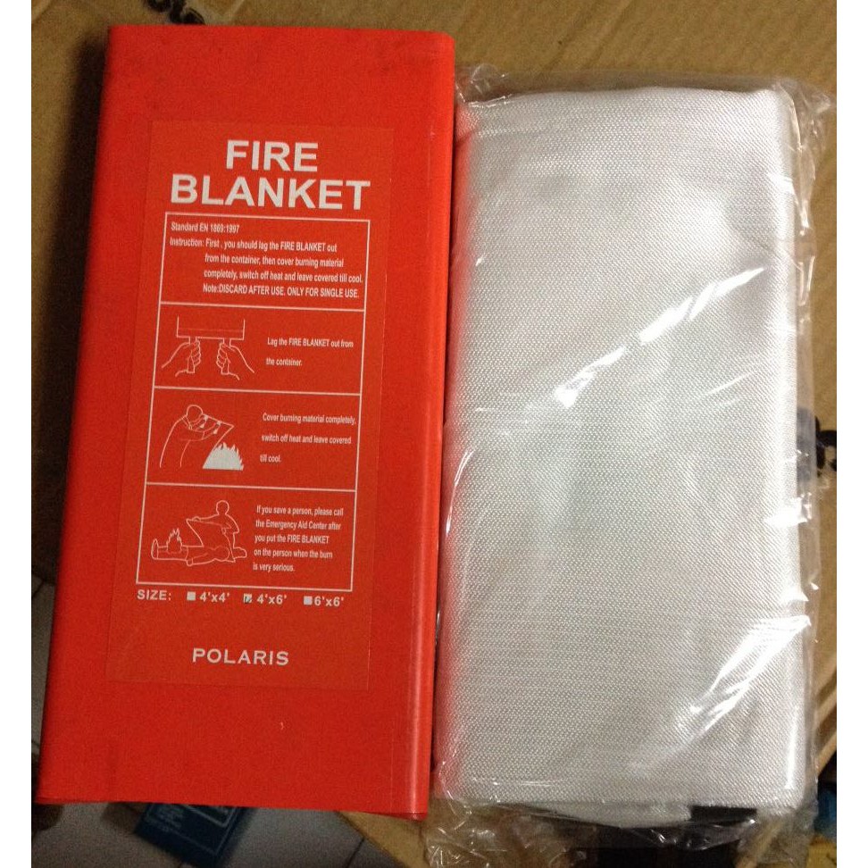 Jual FIRE BLANKET / FIREBLANKET - SELIMUT PEMADAM API POLARIS | Shopee ...