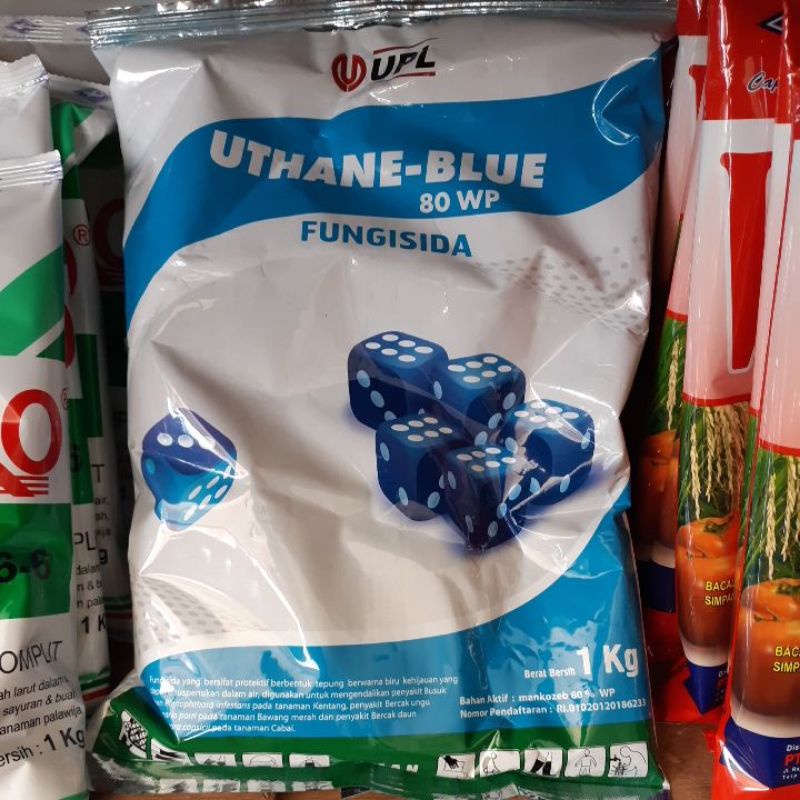 Jual Uthane Blue Mancozeb Biru 80wp tanpa endapan 1kg | Shopee Indonesia