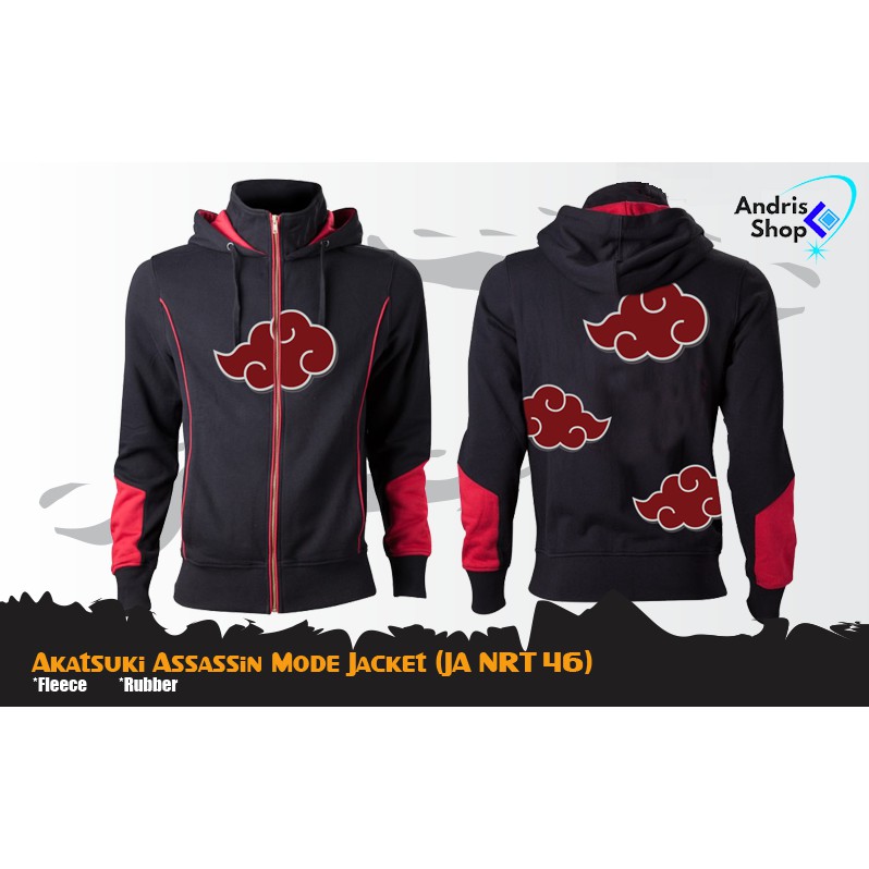 Jual Jaket Anime AKATSUKI ASSASSIN MODE JACKET - JA NRT 46 | Shopee ...