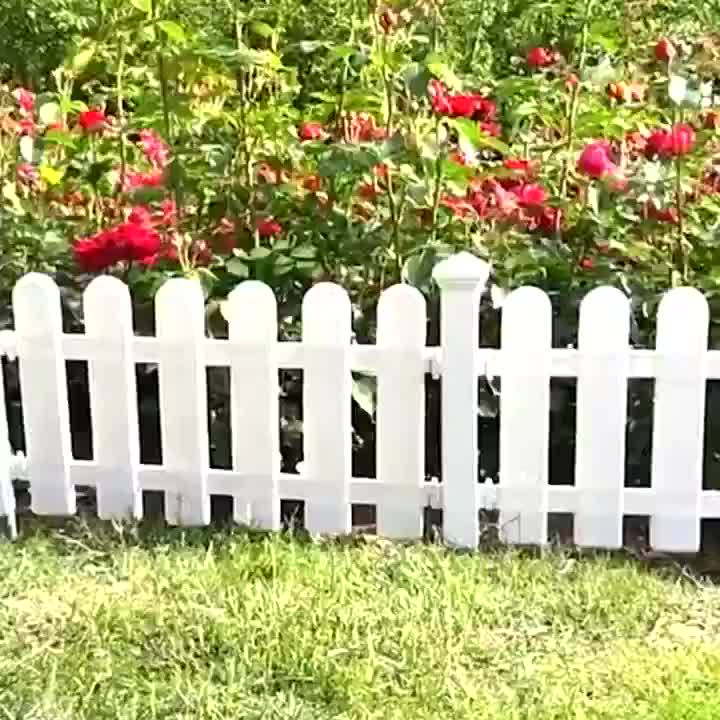 Jual Pagar kebun / Pagar plastik / Pagar Plastik PVC Putih Pagar Jalan ...