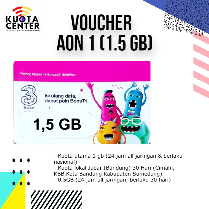 Jual VOCER TRI AON 1 (2.5GB) | Shopee Indonesia