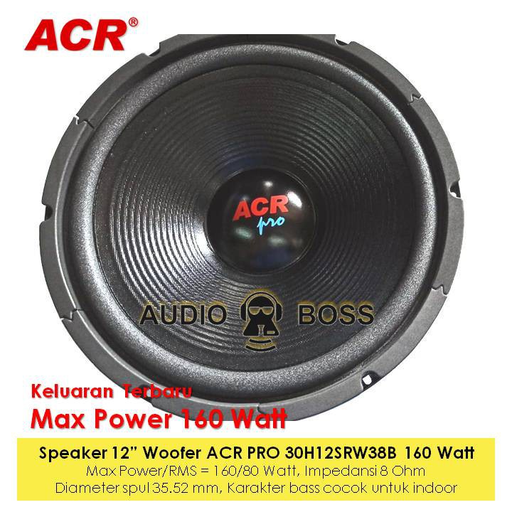 Jual Speaker 12 Inch Woofer ACR PRO 160 Watt - Speaker Woofer Wufer 12 ...