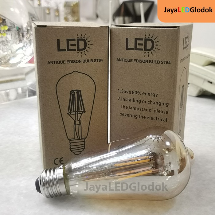 Jual Bohlam Lampu LED Edison 4 Watt Kuning | Shopee Indonesia