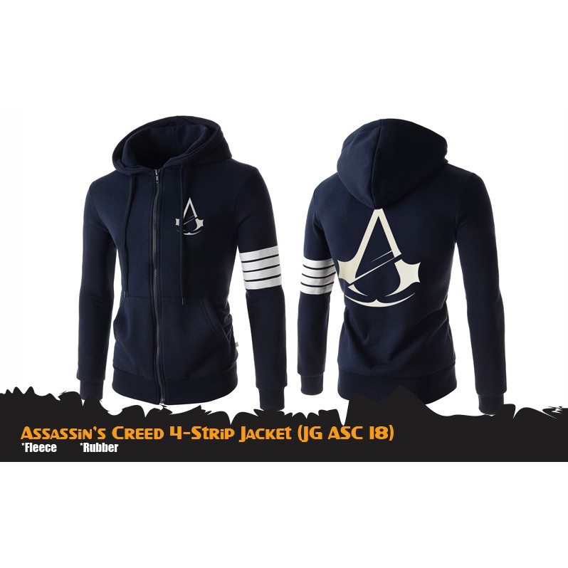 Jual JAKET ANIME ASSASSIN'S CREED 4-STRIP JACKET (JG ASC 18) | Shopee ...