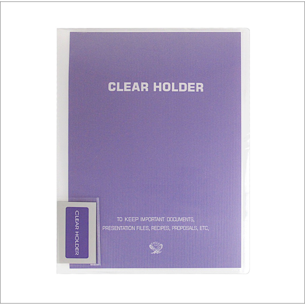 Jual Clear Holder 10 Pocket EAGLE A4 / F4 Dokumen Keeper Display Book ...