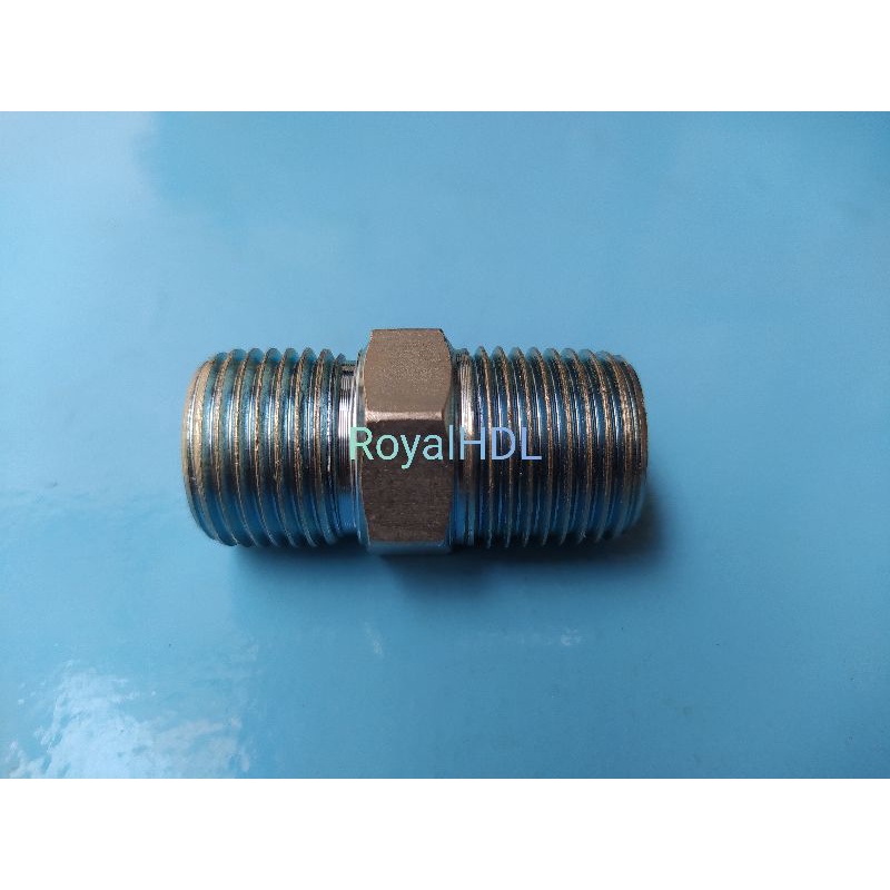 Jual double nipple hydraulic 1/2" npt x 1/2" bsp dobel nepel hidrolik | Shopee Indonesia