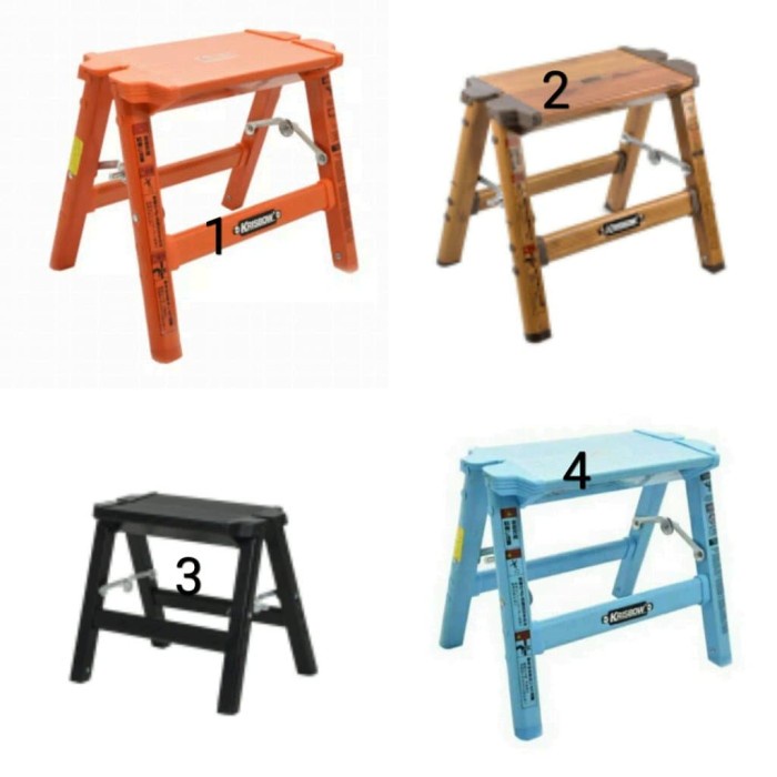 Jual KRISBOW Tangga Aluminium 1 Step Stool - Orange MA17 | Shopee Indonesia