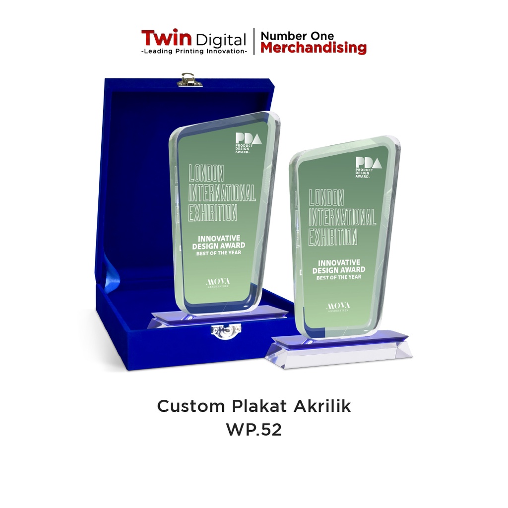 Jual Twindigital Plakat Akrilik Premium Piagam Penghargaan Piala Thropy ...