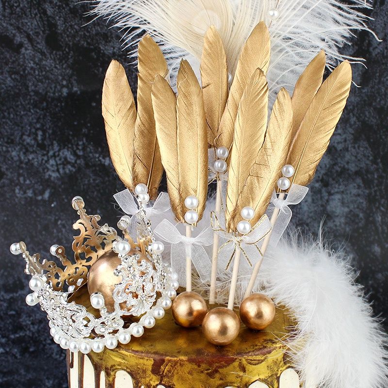 Jual TOPPER CAKE BULU EMAS | Shopee Indonesia