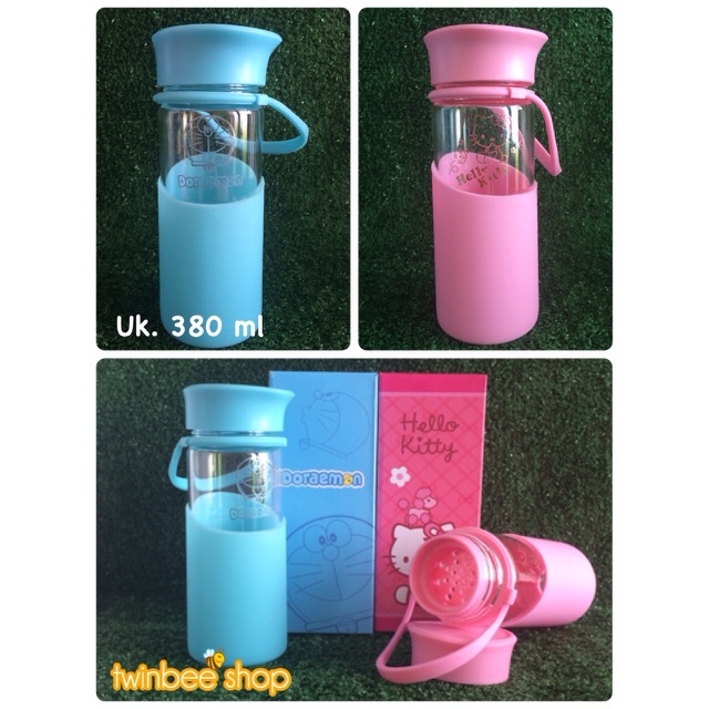 Jual Botol Minum Kaca Doraemon Hello Kitty | Shopee Indonesia