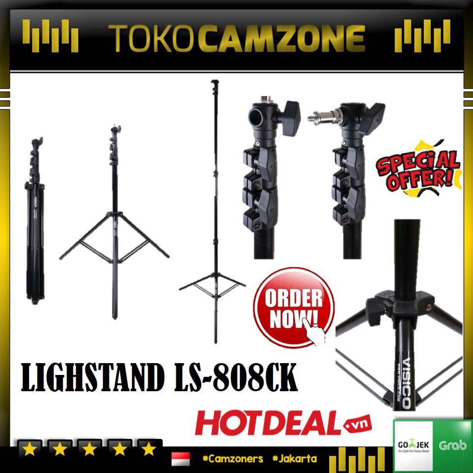 Jual Visico LS-8008CK Air Cushion Light Stand | Shopee Indonesia