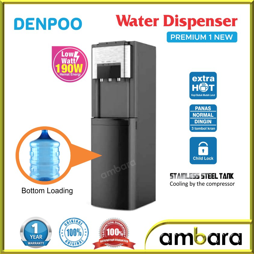 Jual Dispenser Air Denpoo PREMIUM 1 NEW Dispenser Galon Bawah ...
