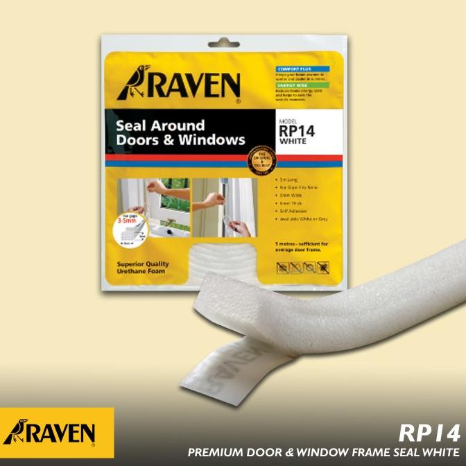 Jual RAVEN Door & Window Seal RP14 White 5M Seal Celah Pintu Jendela ...