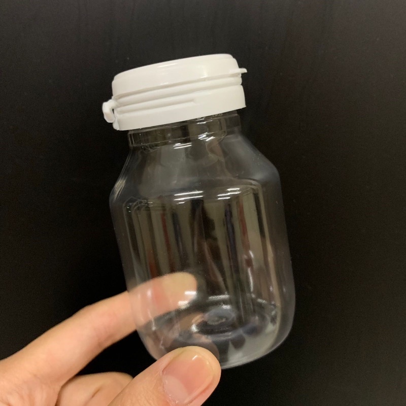 Jual Botol KAPSUL BULAT BESAR 120ml tablet vitamin herbal plastik 120 ...