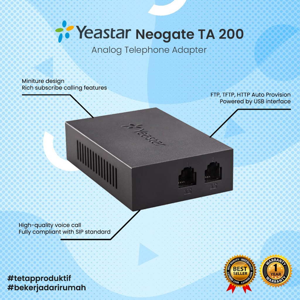 Jual Yeastar VoIP Gateway TA200 | Shopee Indonesia