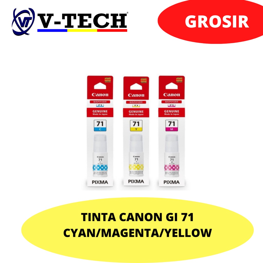 Jual TINTA CANON GI 71 CYAN/MAGENTA/YELLOW | Shopee Indonesia