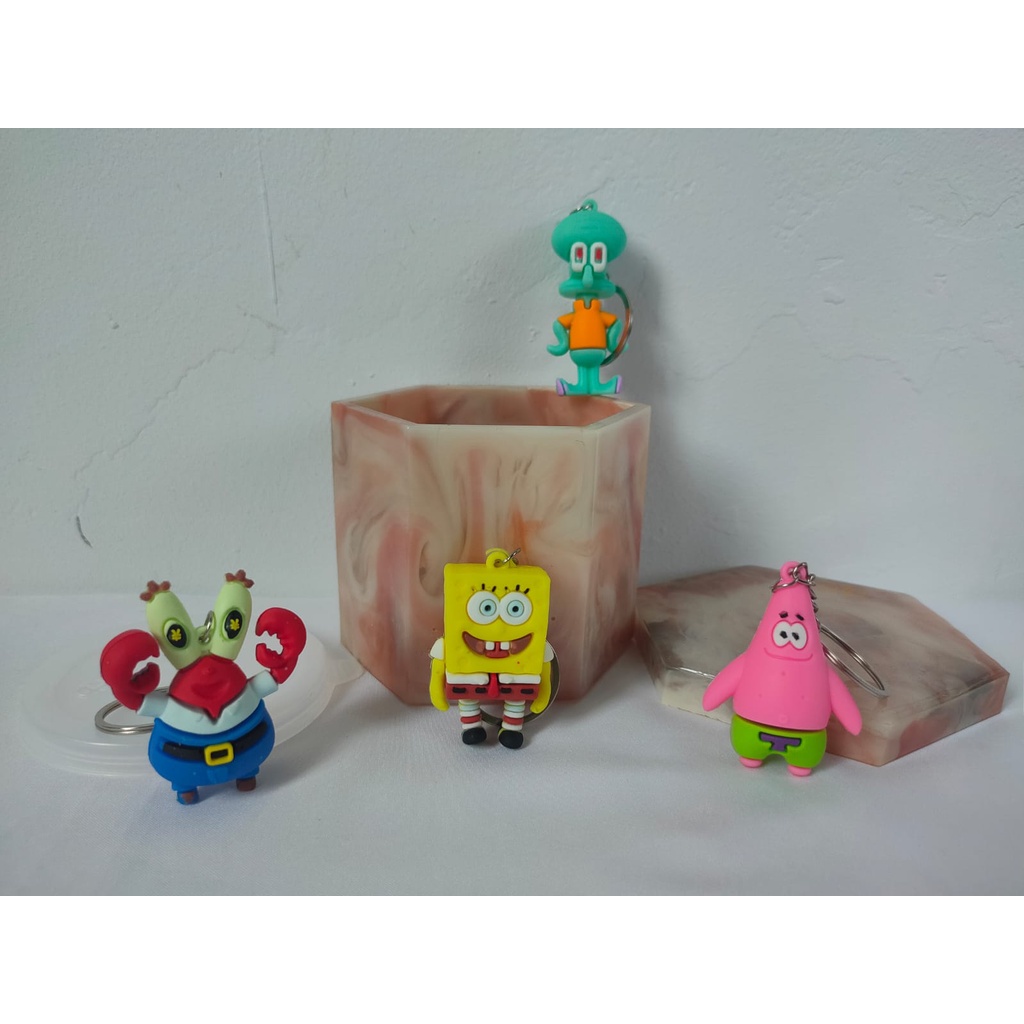 Jual GANTUNGAN KUNCI SPONGEBOB PATRICK MR TUAN KRAB SQUIDWARD KEY CHAIN ...