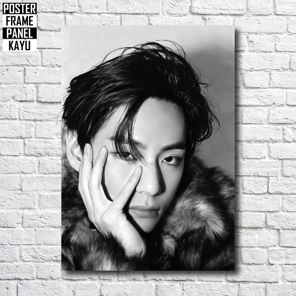 Jual Poster BTS V Weverse Magazine Frame Kayu Solid A4 V184 | Shopee ...