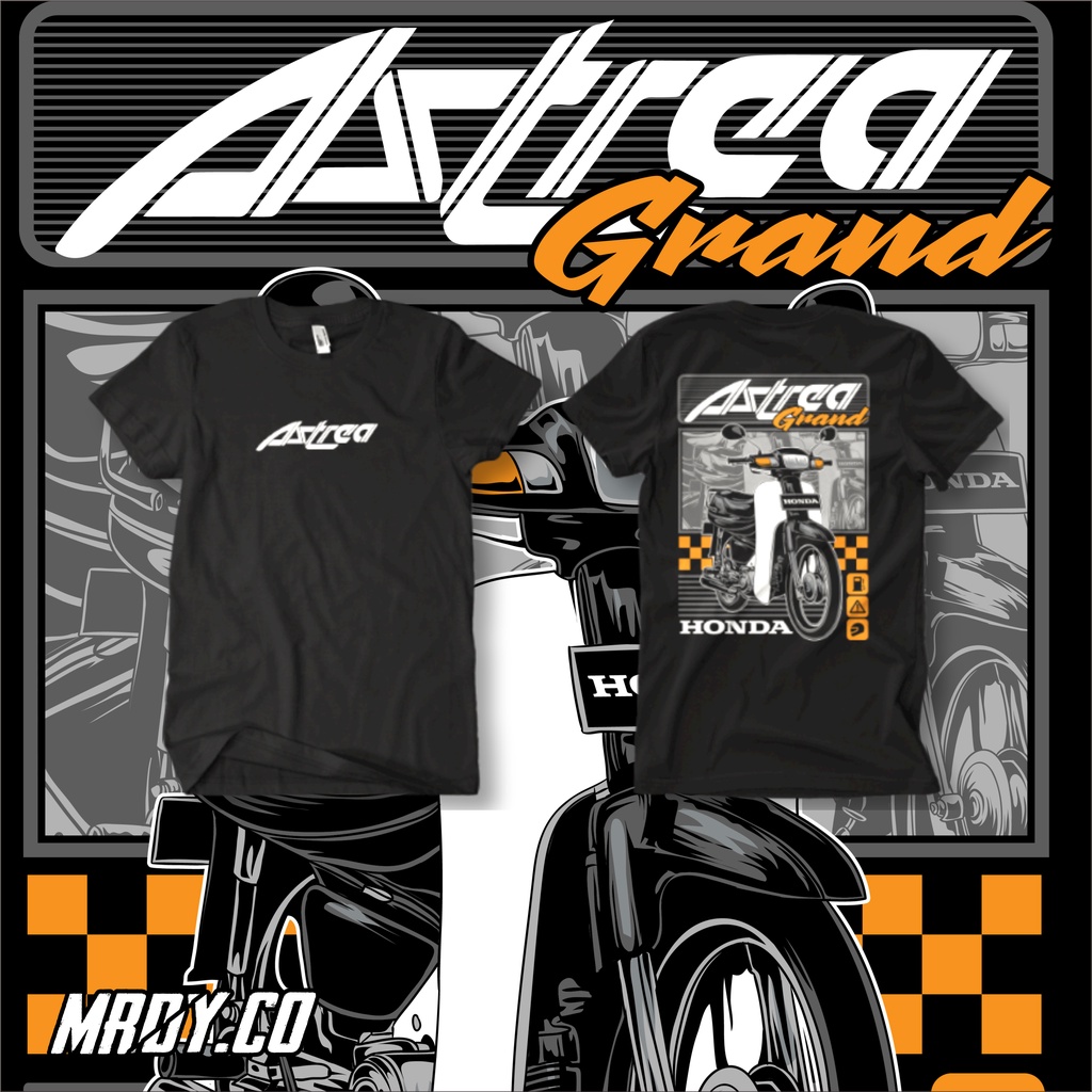 Jual kaos ASTREA GRAND/kaos motor terbaru bonus sticker bisa request ganti warna motor | Shopee ...