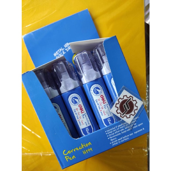 Jual Correction pen tipe x cair Deli H199 (per Lusin) | Shopee Indonesia