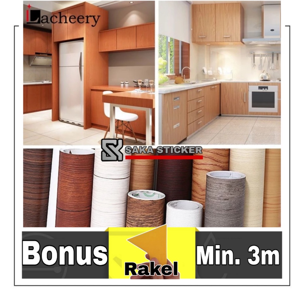 Jual Stiker Dekorasi Kayu Furniture Meja Lemari Kitchen Set Dapur ...