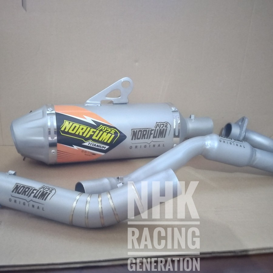 Jual KNALPOT NORIFUMI TITANIUM PNP CRF150L KLX BFSE S L G DTRACKER ...