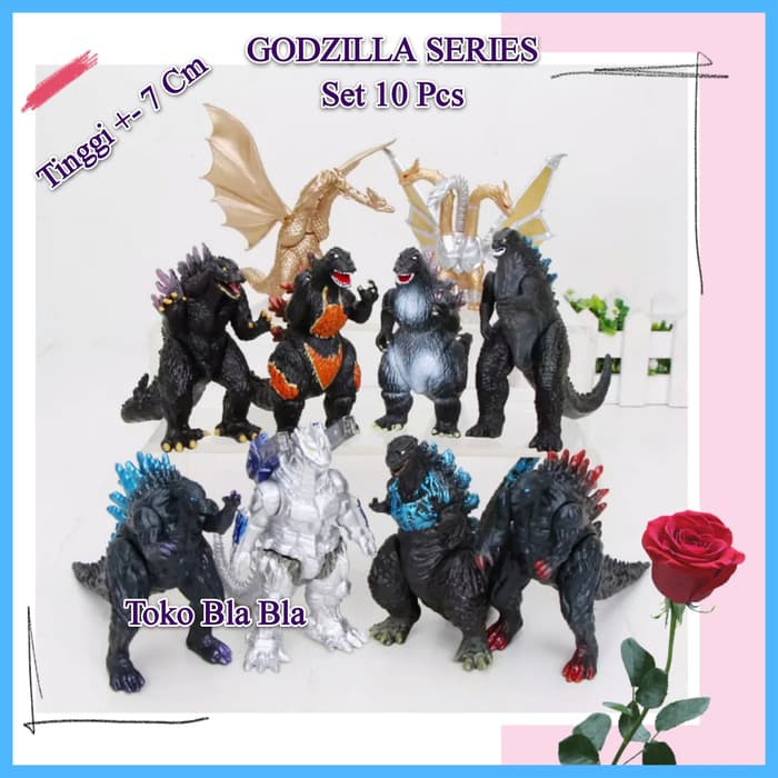 Jual Mainan Monster Godzilla Set 10 Action Figure | Shopee Indonesia