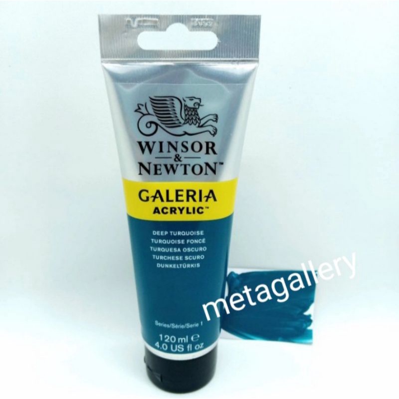 Jual CAT AKRILIK GALERIA ACRYLIC COLOUR 120 ML DEEP TURQUOISE WINSOR ...