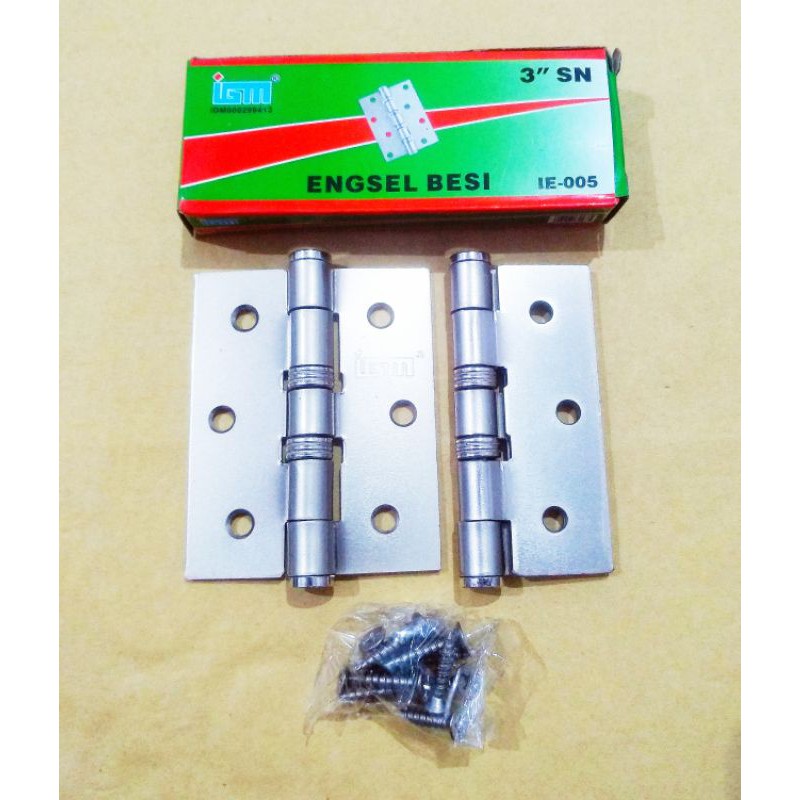 Jual Depo Material Engsel Tebal IGM Ukuran 3 inch Besi Engsel Pintu ...