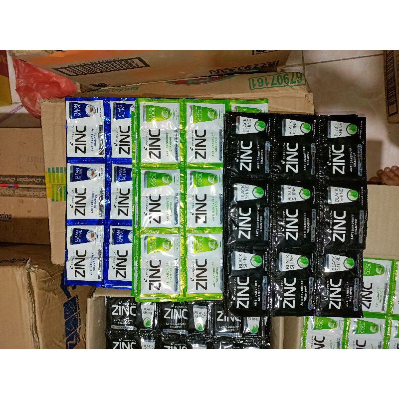 Jual SHAMPOO ZINC RENTENG isi 24 sachet | Shopee Indonesia